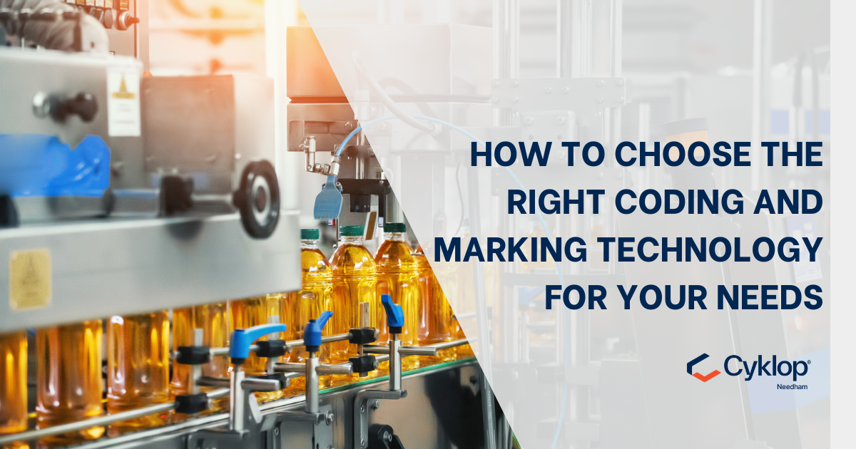 The Right Coding and Marking Technology for Your Manufacturing Needs